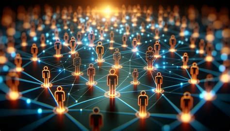 Premium Ai Image Human Connection Network Illustration