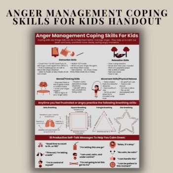 Anger Management Coping Skills Psychoeducation Bundle School