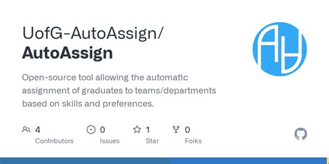 Github Uofg Autoassignautoassign Open Source Tool Allowing The