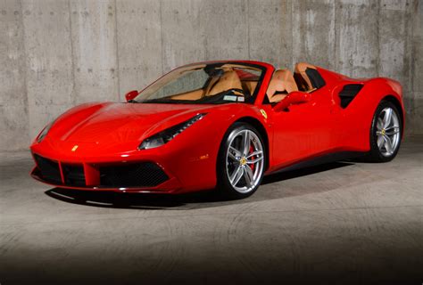 Red Ferrari Spider Convertible