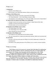 Phillips Curve Pdf Phillips Curve I Introduction De Nition Of The Phillips Curve Brief