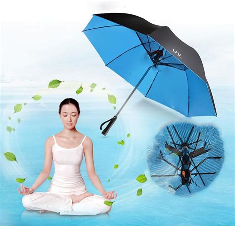 Moresec New Umbrella With Usb Fan New Creative Long Handle Umbrella Moresec New Umbrella With Usb Fan New Creative Long Handle Umbrella