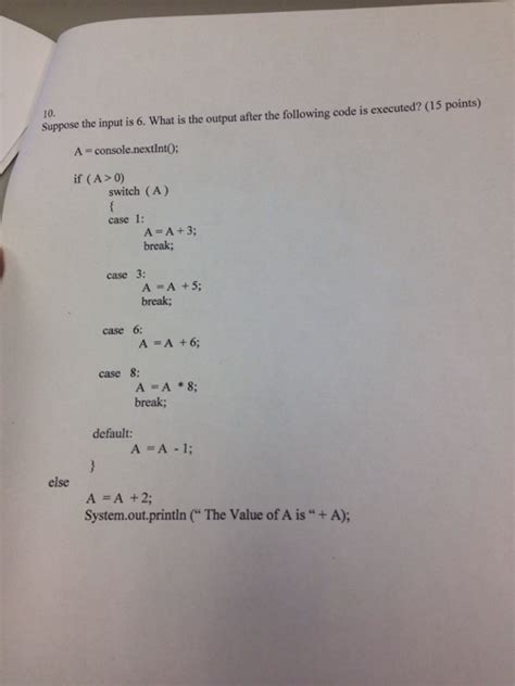 Solved Suppose The Input Is 6 What Is The Output After The Chegg Com