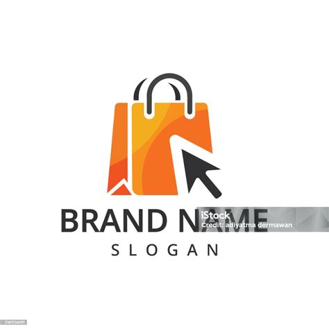 상점 로고 쇼핑백 로고 디자인 온라인 상점 로고 벡터 템플릿 Brand Name Smart Phone에 대한 스톡 벡터 아트 및 기타 이미지 Brand Name