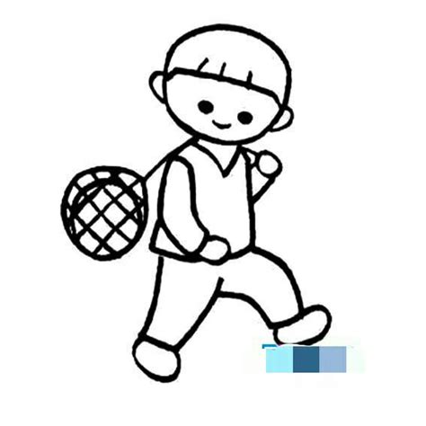 简笔画步行 千图网