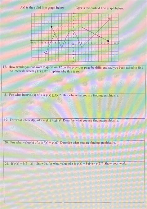 [solved] Ax Is The Solid Line Graph Below G X Is The Dashed Line Graph Course Hero