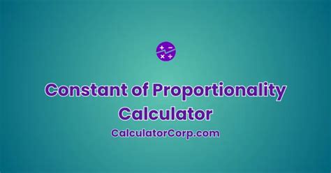 Constant Of Proportionality Calculator Find The K Easily