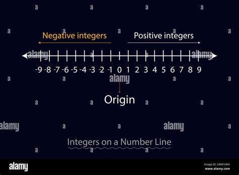 Representing Integers On Number Line Vectors In Mathematics Resources