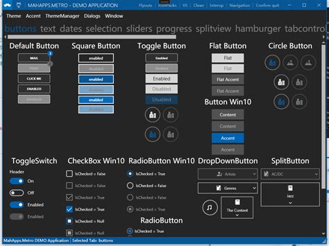一组开源、免费、metro风格的 Wpf Ui 控件库mahappsmetro Csdn博客