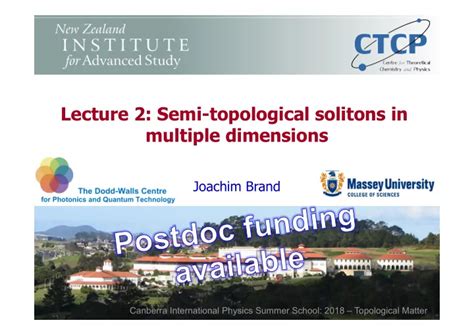Ppt Lecture 2 Semi Topological Solitons In Multiple Dimensions Joachim Powerpoint