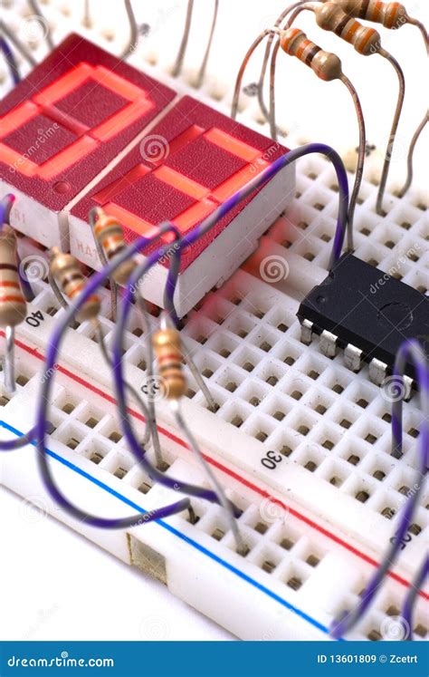 Prototyping Electronic Board Stock Image Image Of Prototype