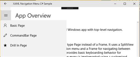 Win Universal App How To Hide Top Part Of Hamburger Menu In The Xaml Navigation Sample