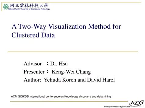 ppt a two way visualization method for clustered data powerpoint