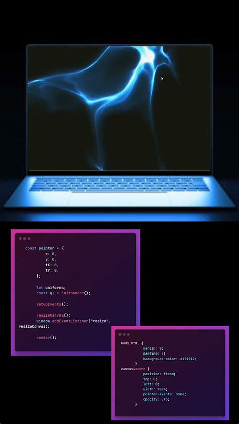 Neural Noise Effect Using Htmlcss And Javascript Music Webdesign