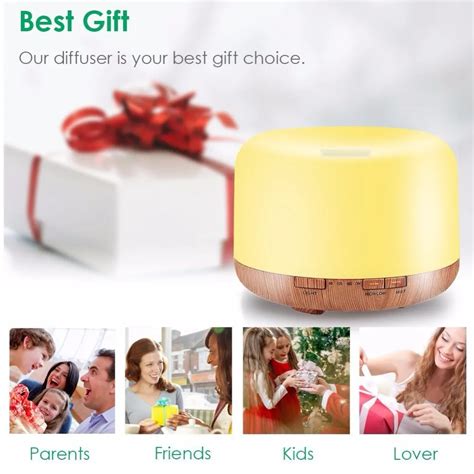 500ml 램프 초음파 아로마 테라피 가습기 에센셜 오일 디퓨저 에어컨 디퓨저 Buy 전기 에센셜 오일 디퓨저 500ml