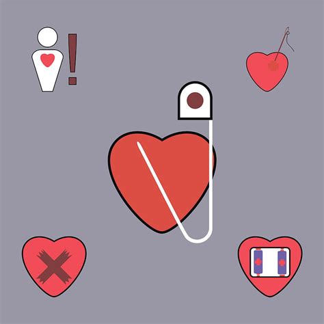 아이콘 및 심장 질환 벡터 컬렉션 Eps Ai Uidownload