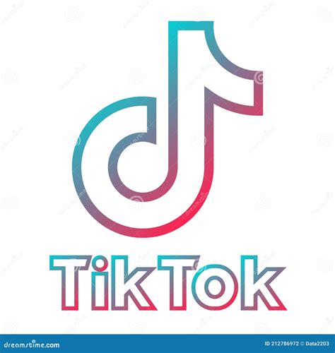 Tiktok Transparent Logo Editorial Photography Illustration Of