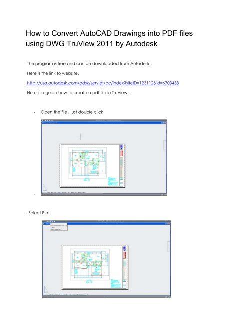 How To Convert AutoCAD Drawings Into PDF Files Using Click Here