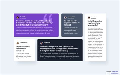 Frontend Mentor Responsive Layout Using CSS Grid And Flex Coding Challenge Solution