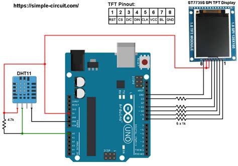 Interfacing Arduino With Dht11 Sensor And St7735 Tft Display