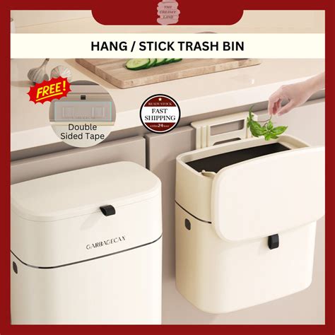 9l Nodrill Sealed Odour Proof Kitchen Dustbin Food Residue Trash Can