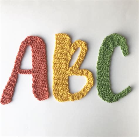 Free Printable Crochet Alphabet Patterns Pattern Tips Archive