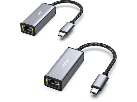 Benfei Usb C Auf Rj45 Lan Netzwerk Ethernet Adapter Grau Mediamarkt