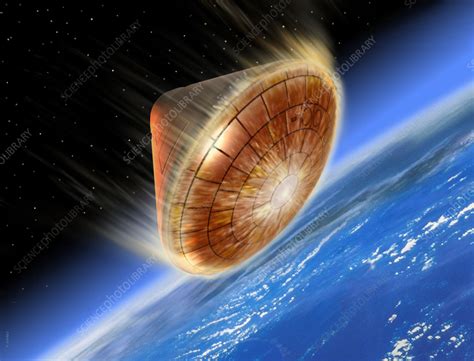 Atmospheric Re Entry Demonstrator Spacecraft Illustration Stock