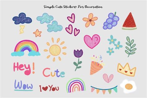 Aesthetic Cute Element Decor Graphic By Fathurmutiah · Creative Fabrica