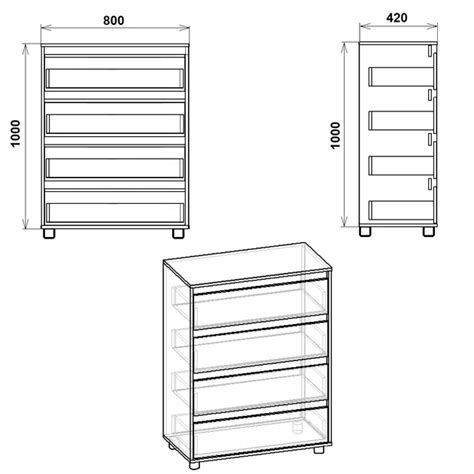 Комод для вещей Компанит 4 Белый Нимфея альба купить онлайн на Rozetka
