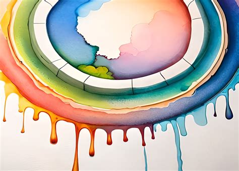페인트 칠을 떨어지는 둥근 수채화 방울 수채화 화려한 페인트 배경 일러스트 및 사진 무료 다운로드 Pngtree