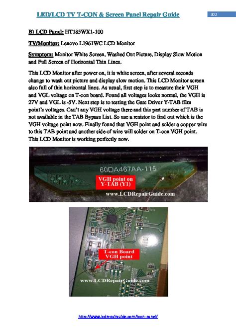 LED LCD TV T CON Screen Panel Repair Guide PDFCOFFEE COM