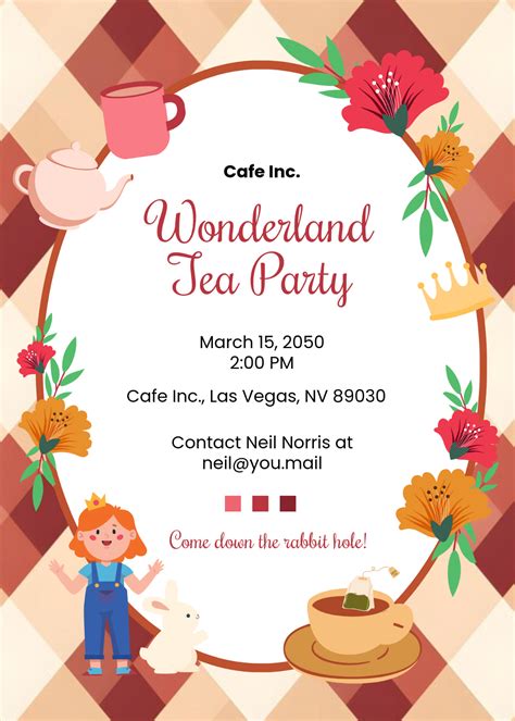 Alice In Wonderland Tea Party Printables