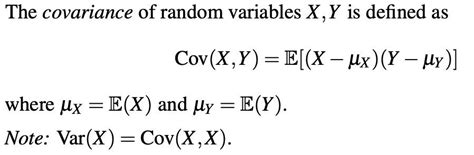 Solved The Covariance Of Random Variables Xy Is Defined As