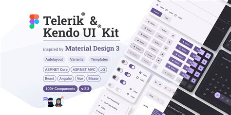 Telerik KENDO UI Kit For Material Figma