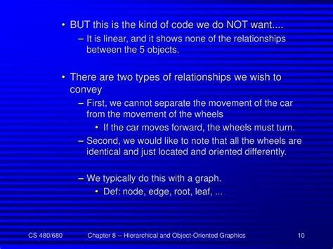 hierarchical and object oriented graphics ppt download