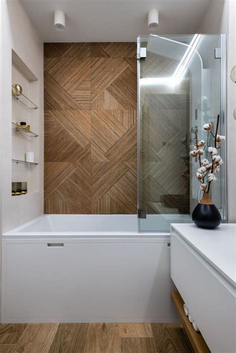 Современная двушка с отделкой из дерева и камня INMYROOM Decoración de unas Decoraciones de