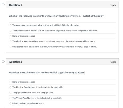 Solved D Question Pts Which Of The Following Statements Chegg