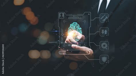 Data Protection Concept And Secure Internet Security Access Cyber Security Technology Login To