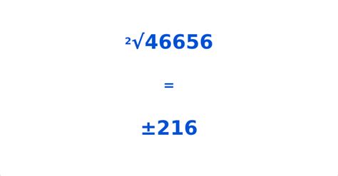 What Is The Square Root Of 46656 Information And Calculator