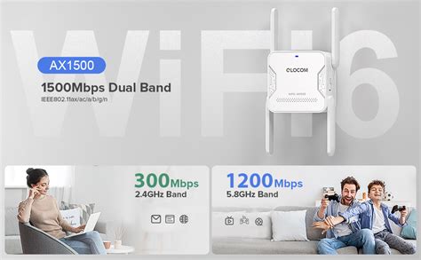 Qlocom 2025 Upgrade Version Wifi 6 Ax1500 Wifi Extender Keystone 4
