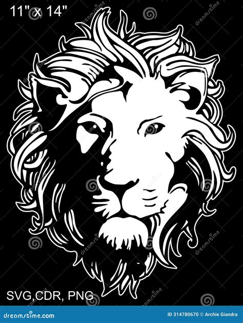 Lion Verse Vinyl Templates Stock Vector Illustration Of Pattern