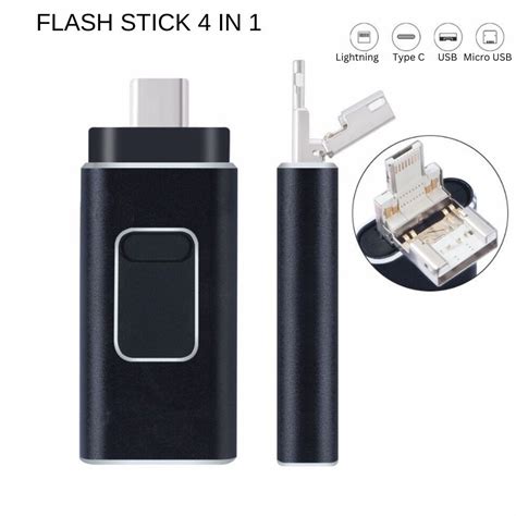 USB памет Флашка в Micro USB TYPE C Lightning Съвместим компютър iPhone Android