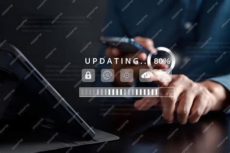 premium photo programmer update software system with under maintenance system upgrade version