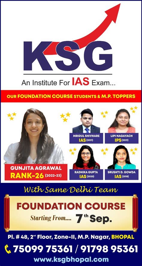 foundation course classroom ksg bhopal best ias coaching for