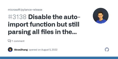 Disable The Auto Import Function But Still Parsing All Files In The Workspace Issue
