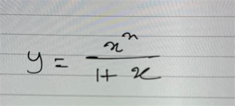 Solved Y Xx1 X Find Nth Derivative