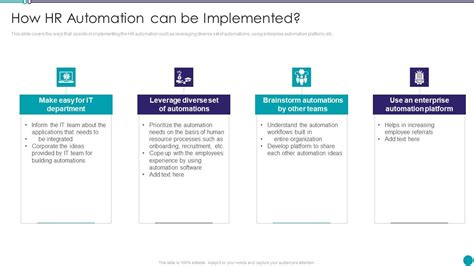 Automating Key Activities Of Hr Manager How Hr Automation Can Be Implemented Structure Pdf