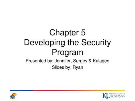 Ppt Chapter 5 Developing The Security Program Powerpoint Presentation Id9420227