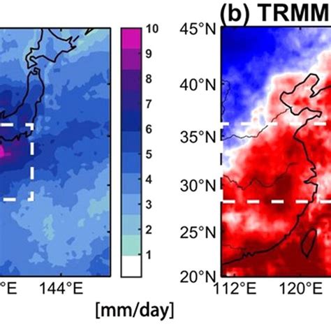 Spatial Patterns Of Trmm Daily Precipitation A And Variance B